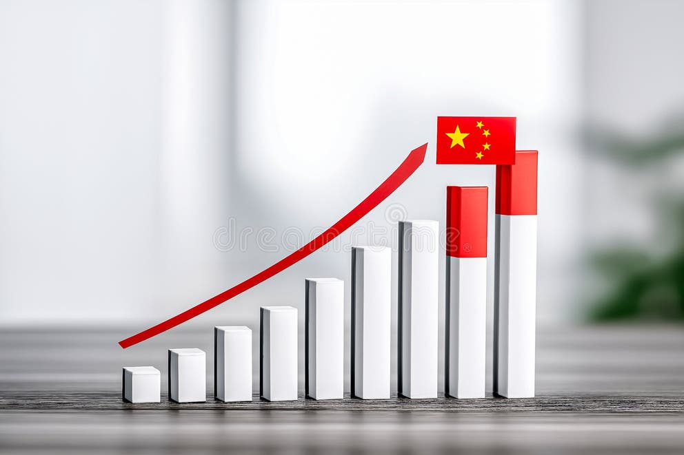 Economic Growth in China, Business Development Stock Illustration ...