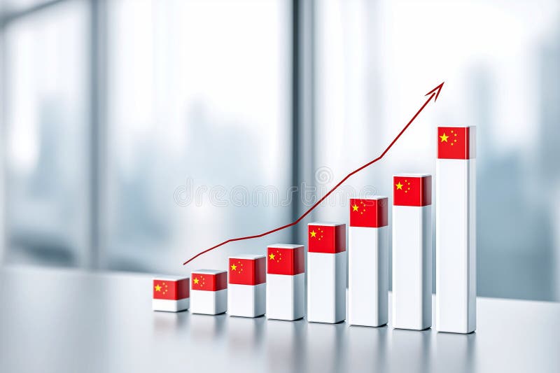 Economic Growth in China, Business Development Stock Illustration ...