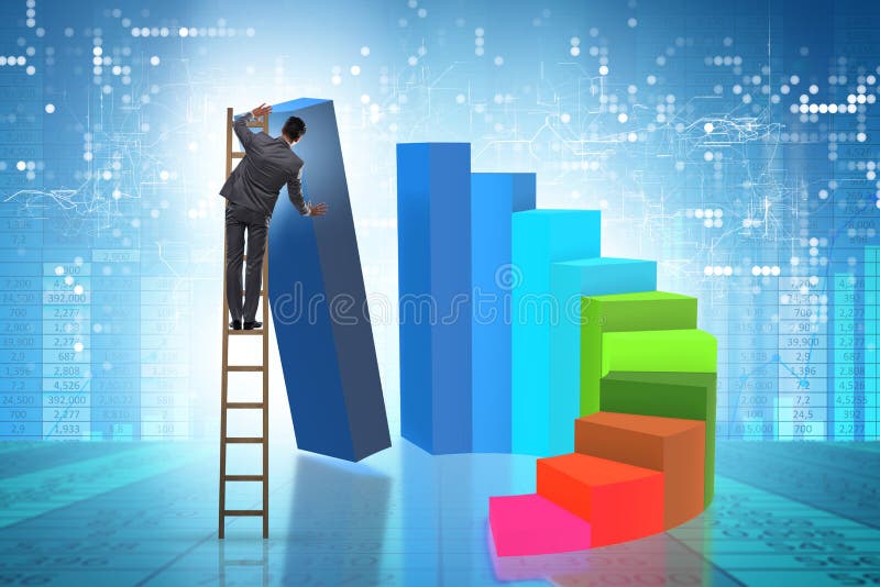 Economic Growth Concept with Business People Stock Photo - Image of ...