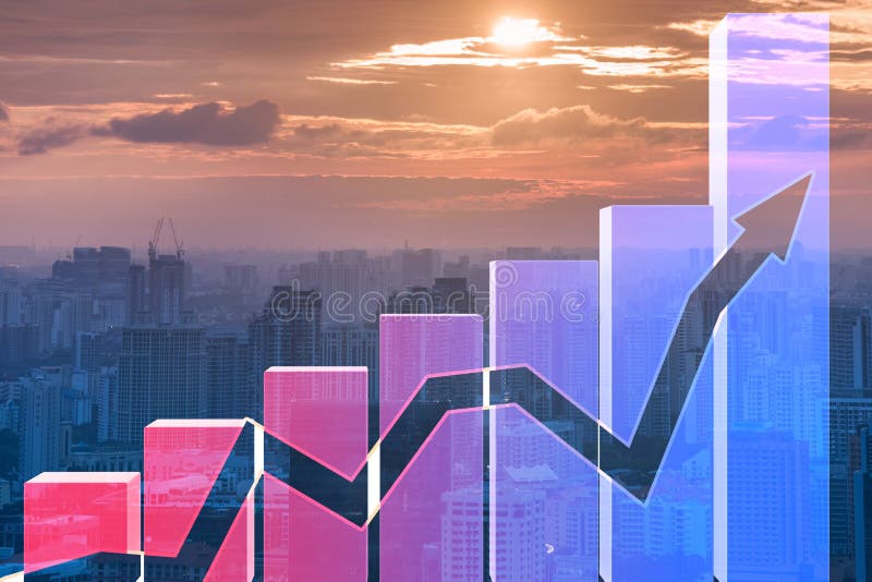 Economic Growth Concept with Charts Stock Photo - Image of growth ...