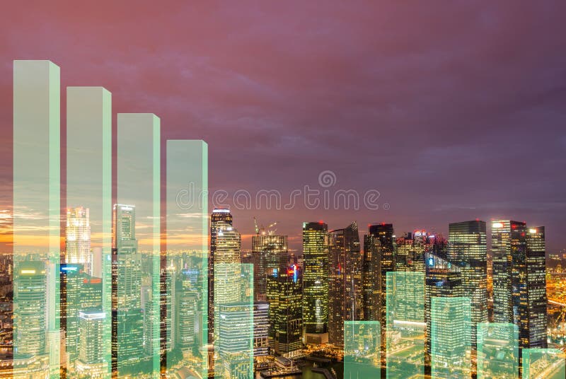 Economic Growth Concept with Charts Stock Photo - Image of infograph ...