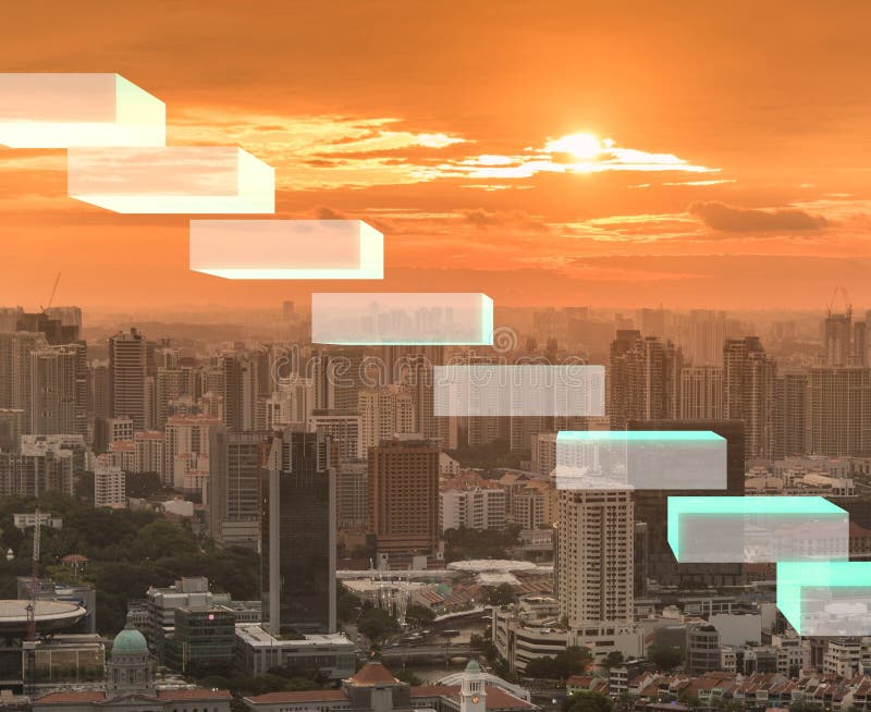 Economic Growth Concept with Charts Stock Illustration - Illustration ...