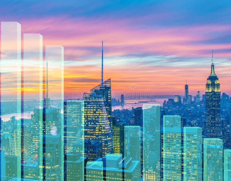 Economic Growth Concept with Charts Stock Image - Image of financial ...