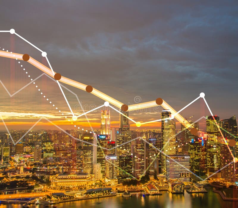 Economic Growth Concept with Charts Stock Image - Image of information ...