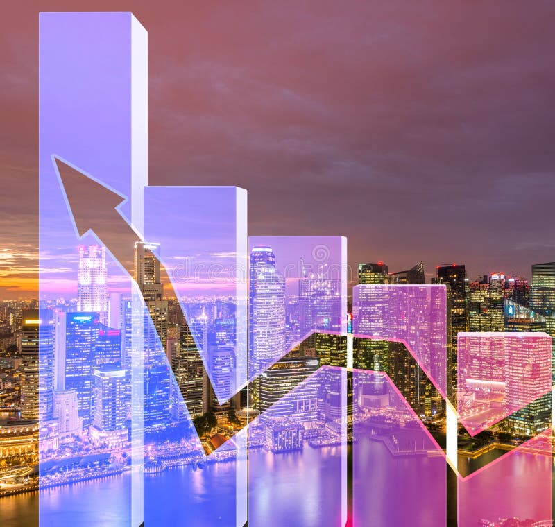 Economic Growth Concept with Charts Stock Photo - Image of infographic ...