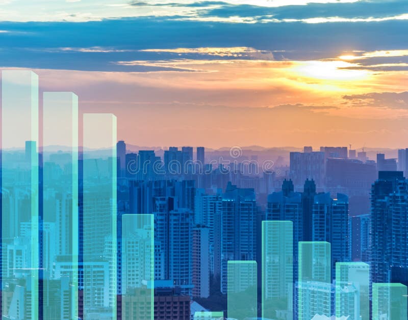 Economic Growth Concept with Charts Stock Image - Image of information ...