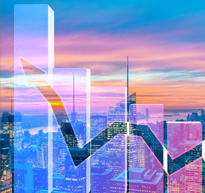 Economic Growth Concept with Charts Stock Image - Image of infographic ...