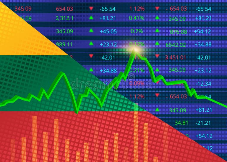 Economic Growth Concept in Lithuania Stock Illustration - Illustration ...