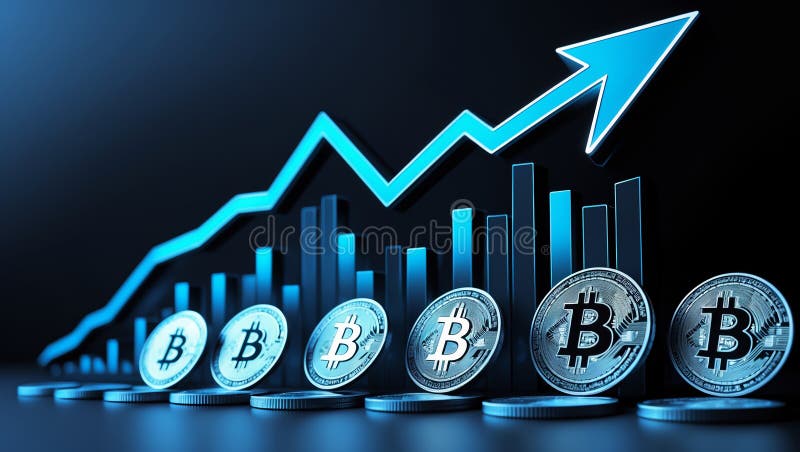 Economic Growth and Investment Opportunity Visualized with Coins Stock ...