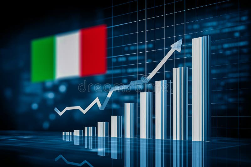 Economic Growth in Italy, Business Development Stock Illustration ...