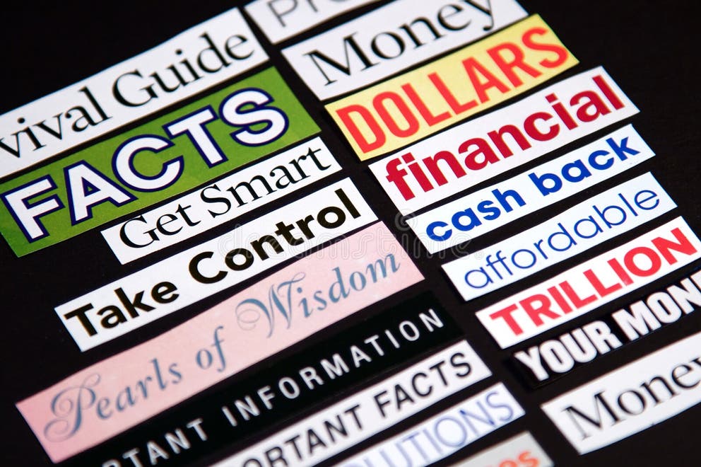 Economic Headlines stock photo. Image of journal, clippings - 11628892