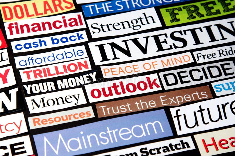 Economic Headlines stock photo. Image of headlines, magazine - 12847684
