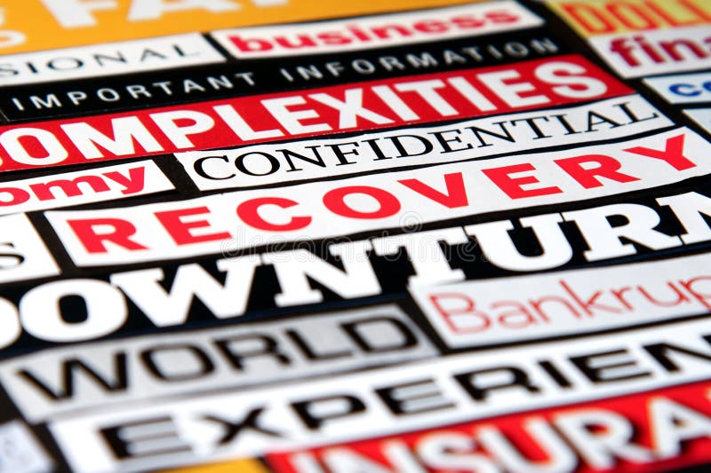 Economic Headlines stock image. Image of news, broadsheet - 12847745