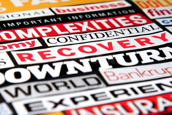 Economic Headlines stock image. Image of news, broadsheet - 12847745