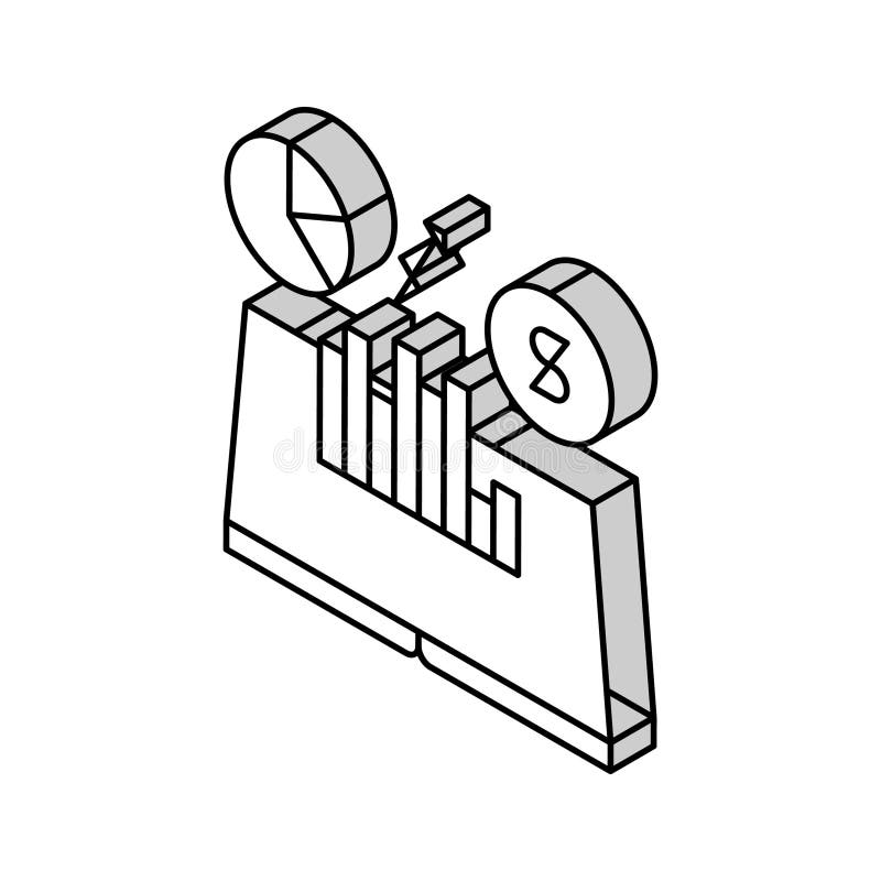 Economic History Isometric Icon Vector Illustration Stock Illustration ...