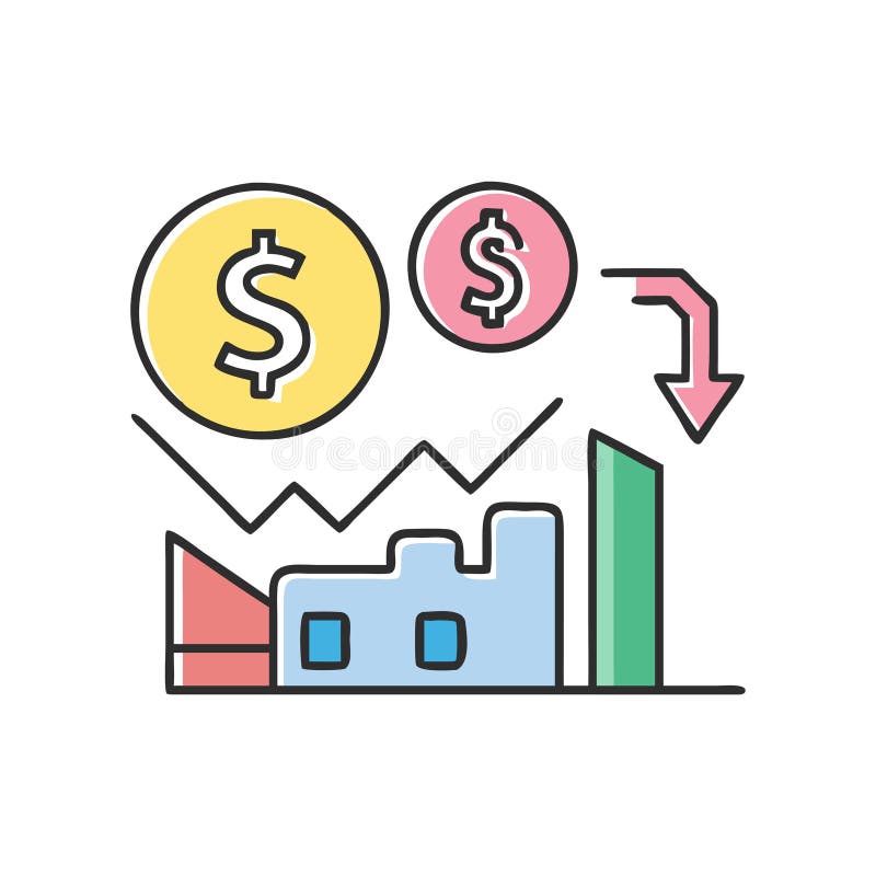 Economic Impact Icon stock vector. Illustration of impact - 352798722