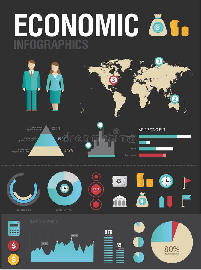 Economic infographic stock vector. Image of infographic - 21645751