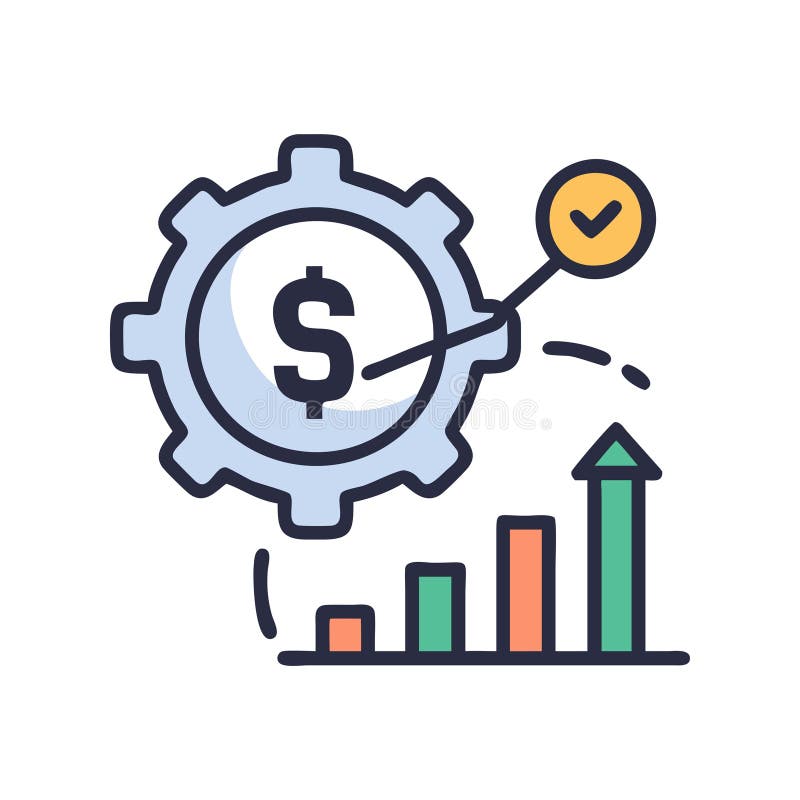 Economic Performance Metrics Icon Stock Vector - Illustration of ...