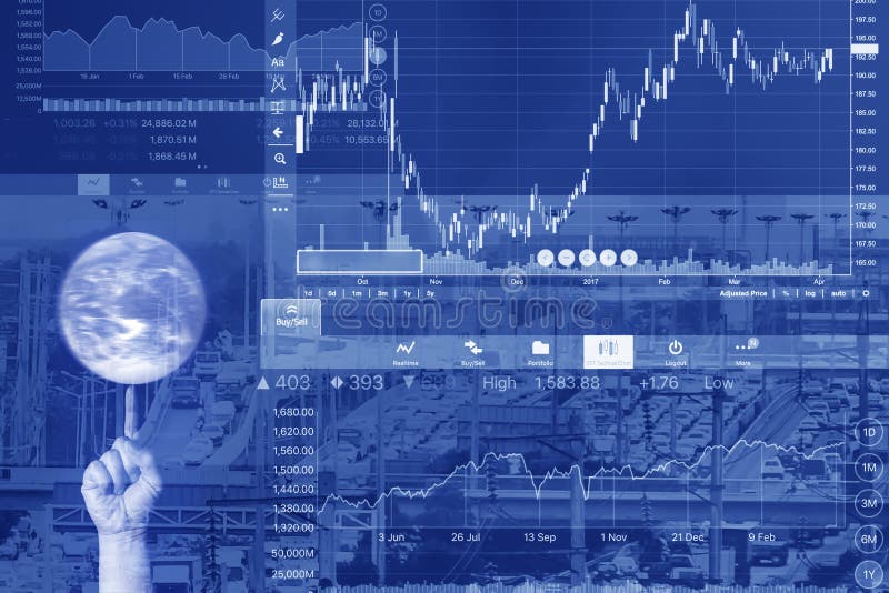 Economic Problems and Business Crisis with Graph. Stock Photo - Image ...