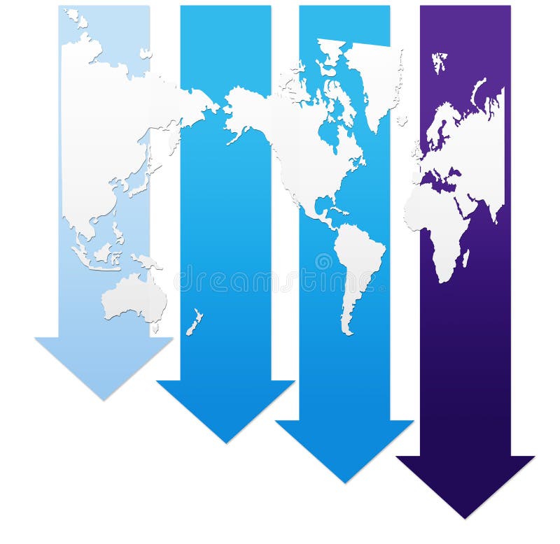 Economic recession stock illustration. Illustration of poster - 8881000