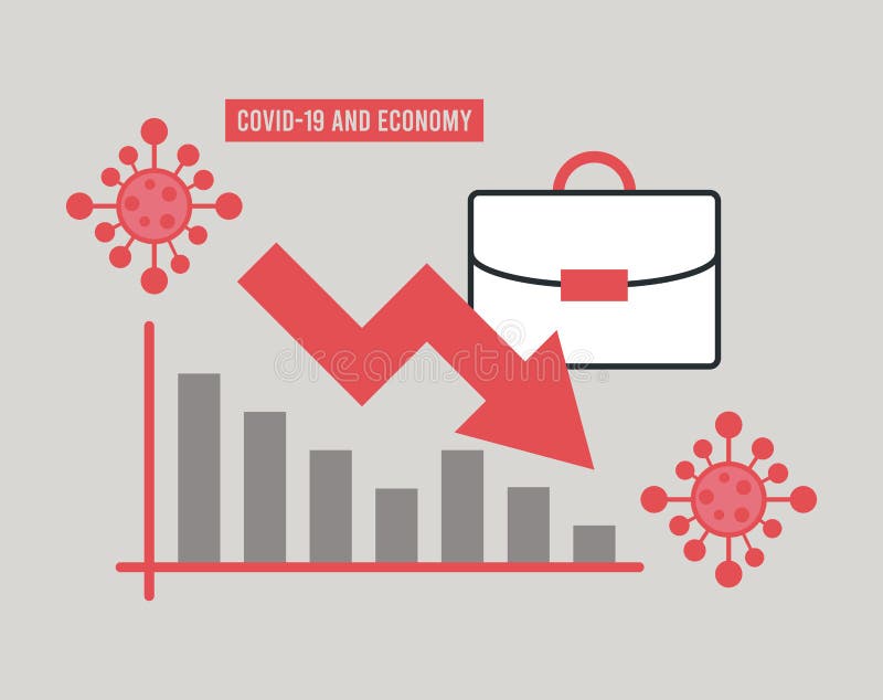 Economic Recession Infographic with Statistics Bars Stock Vector ...