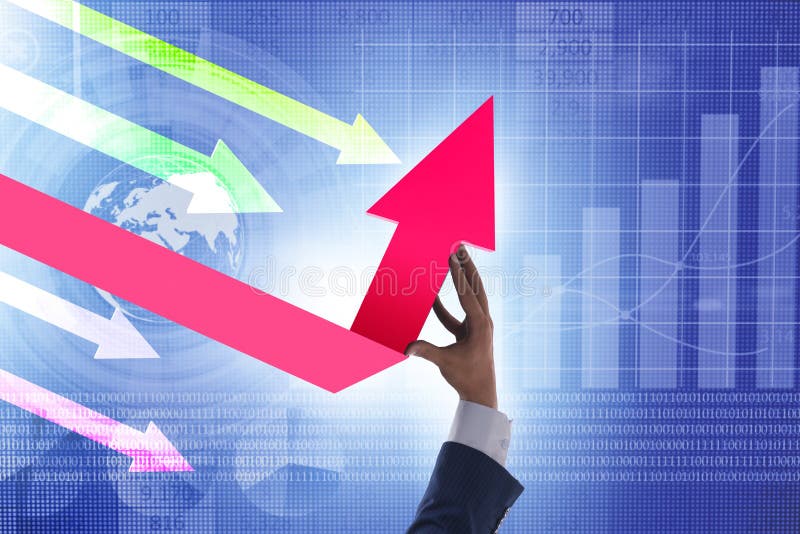 Economic Recovery Concept with the Line Charts Stock Photo - Image of ...
