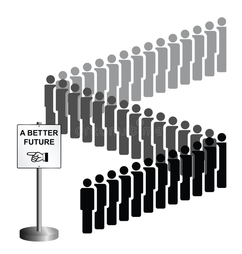 Economic and Refugee Migration Stock Vector - Illustration of ...