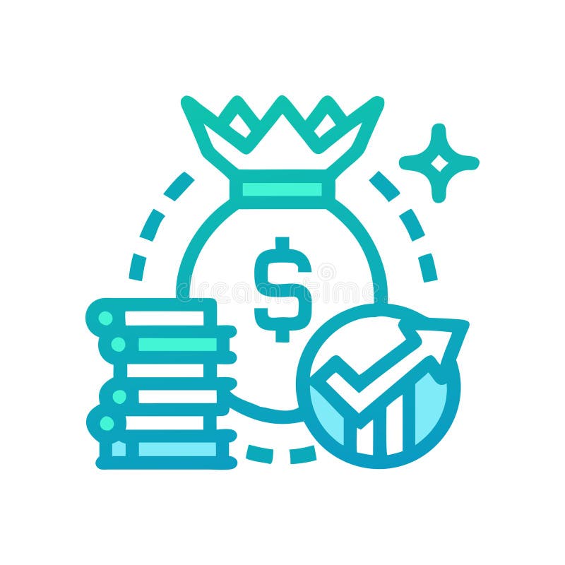 Economic Resilience Icon stock vector. Illustration of aspirations ...