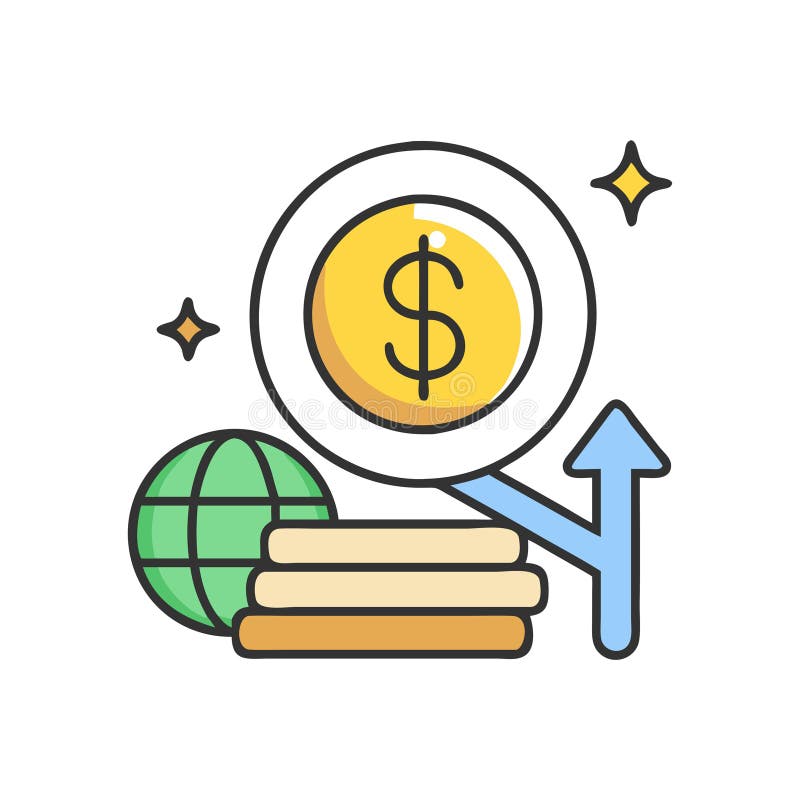 Economic Stability Icon stock vector. Illustration of economic - 352798810