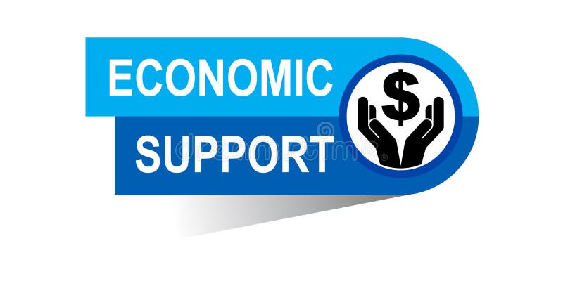Economic support banner stock vector. Illustration of assessment ...
