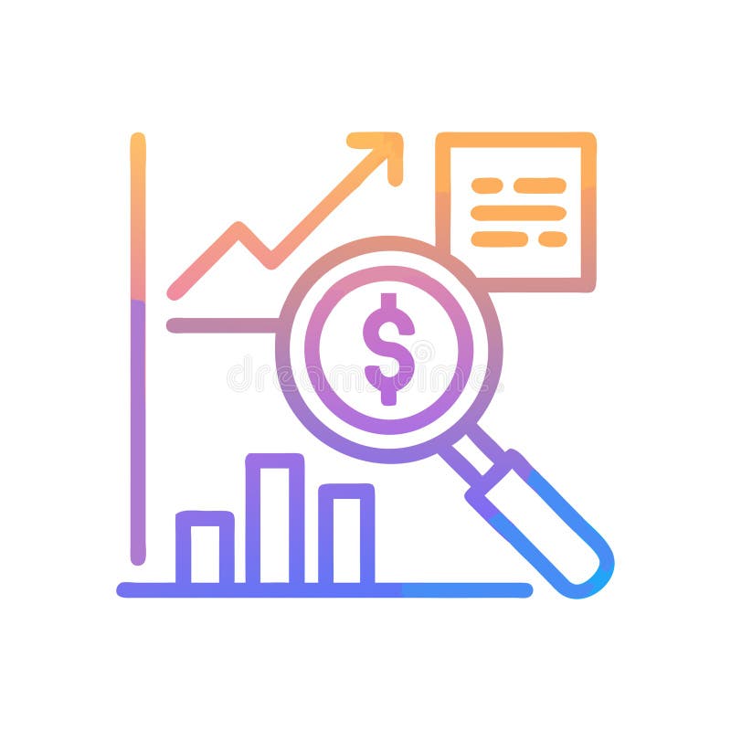 Economic Trends Analysis Icon Stock Vector - Illustration of insights ...