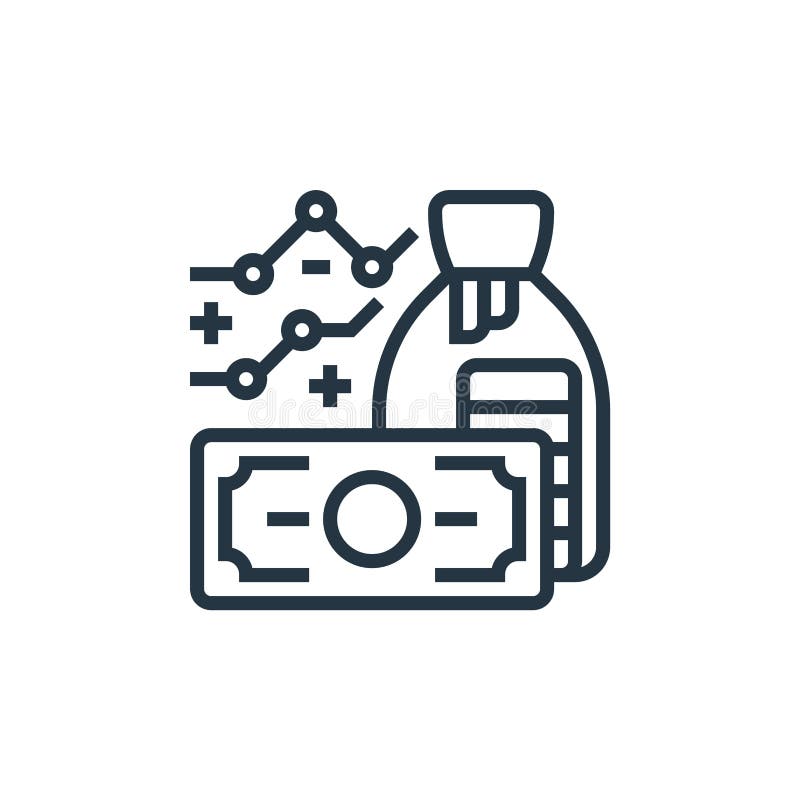 Economic Vector Icon Isolated on White Background. Outline, Thin Line ...