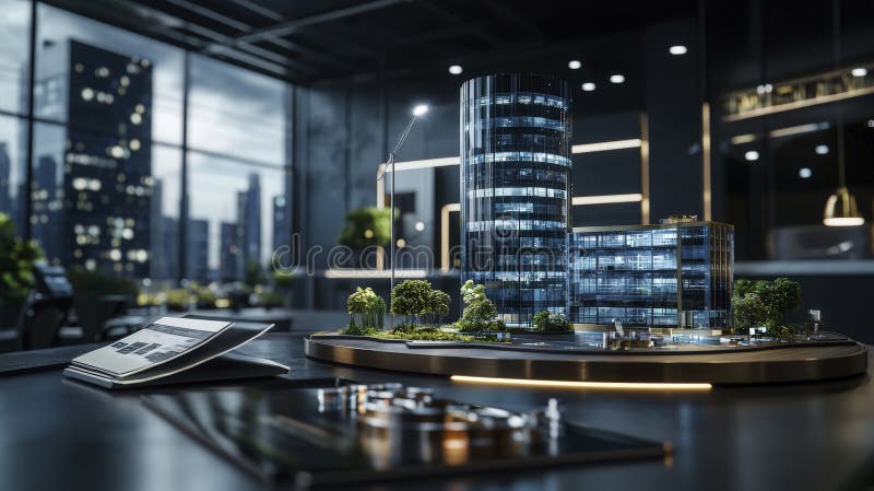 Economic Windfall and Modern Office Design Architectural Visualization ...