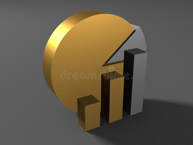 Economical Graph Chart. Business Concept Stock Illustration ...