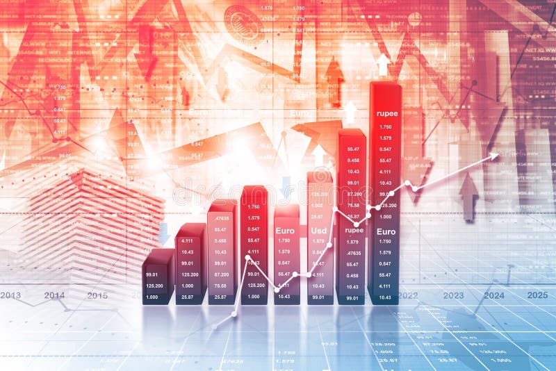 Economical Stock Market Graph Stock Photo - Image of commerce, income ...