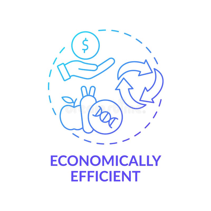 Economically Efficient Blue Gradient Concept Icon Stock Vector ... Economically Efficient Blue Gradient Concept Icon Stock Vector ...