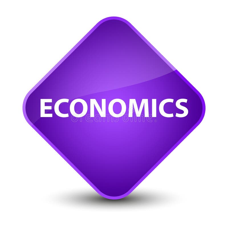 Economics Elegant Purple Diamond Button Stock Illustration ...