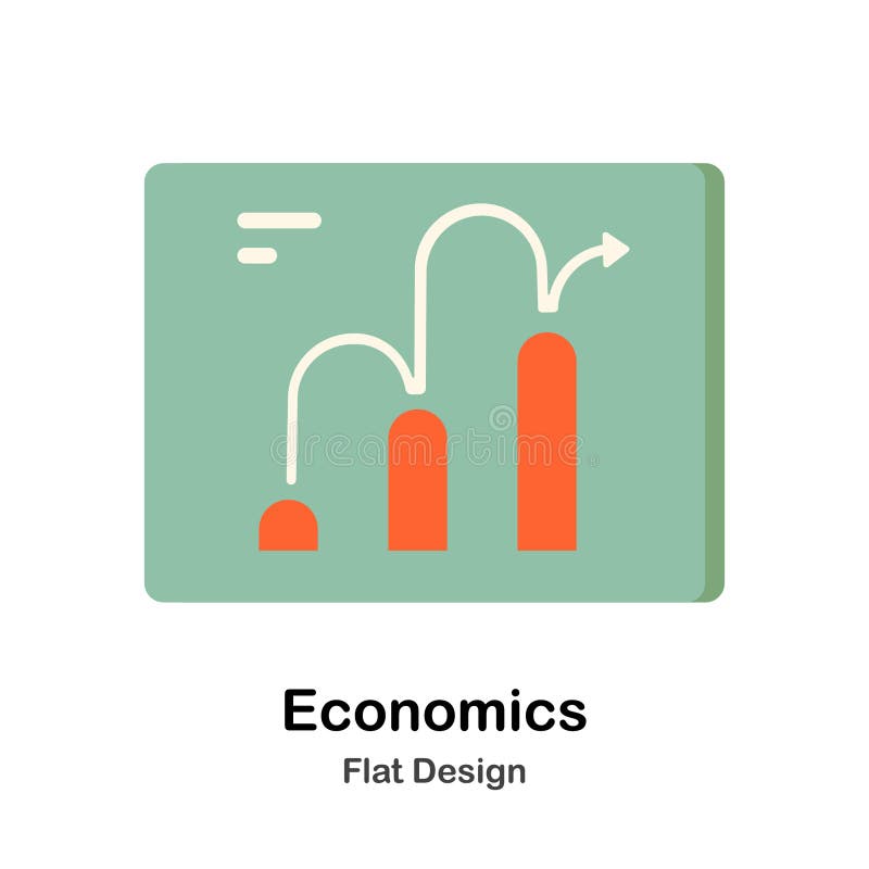 Economics Flat Illustration Stock Vector - Illustration of finance ...