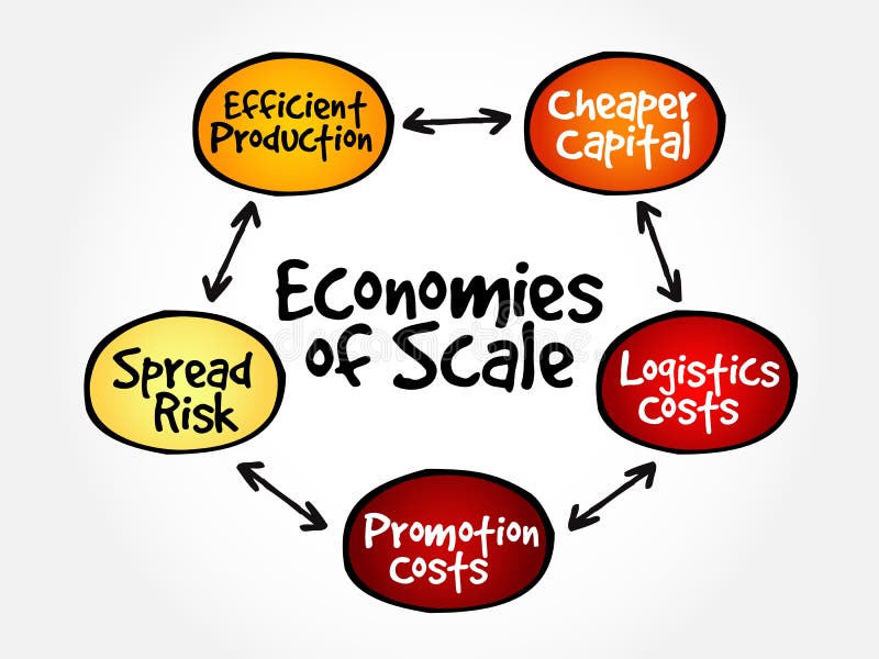 Economies of Scale Mind Map Flowchart Stock Illustration - Illustration ...