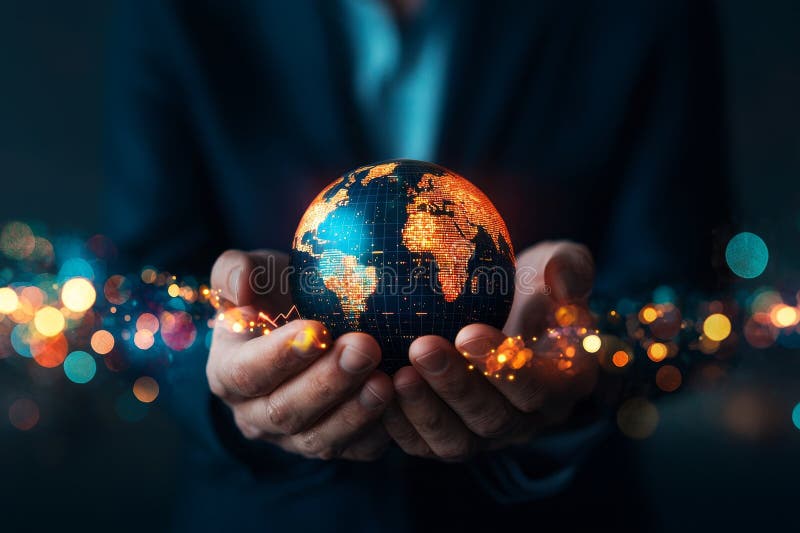 Economist Analyzing Economic Risk and Political Instability Global ...