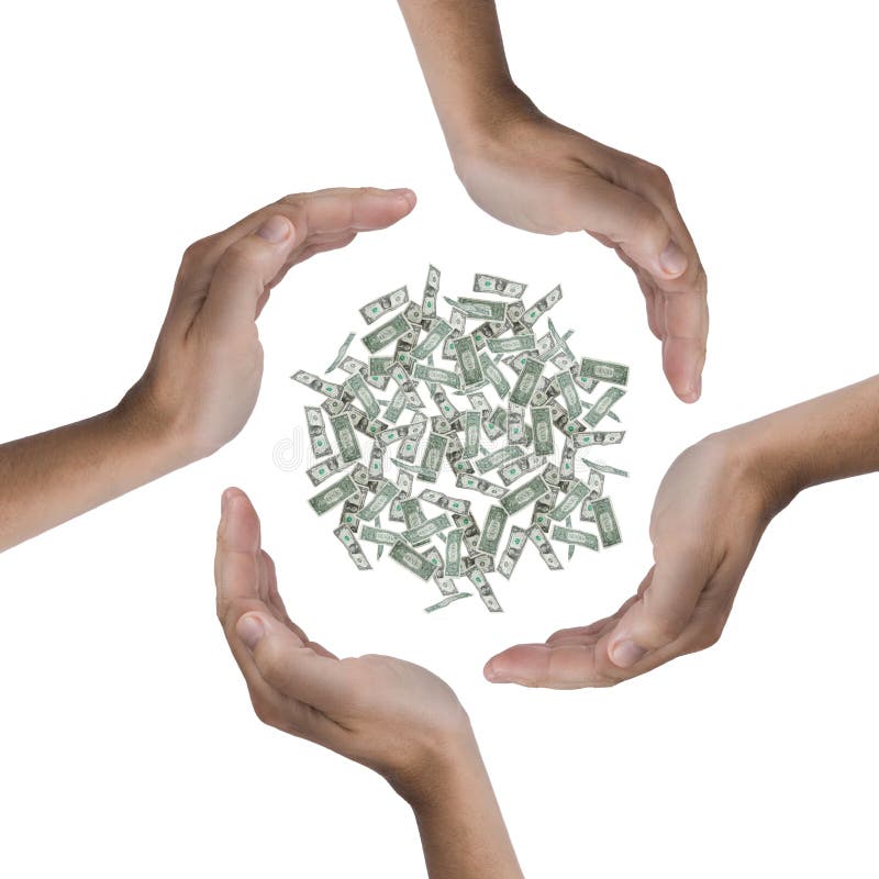 Money fight stock image. Image of office, steal, idea - 4899089