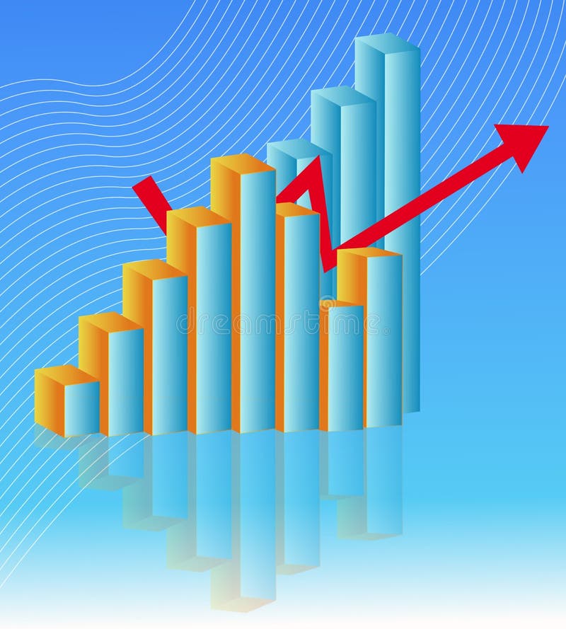 Economy chart stock illustration. Illustration of design - 32732334