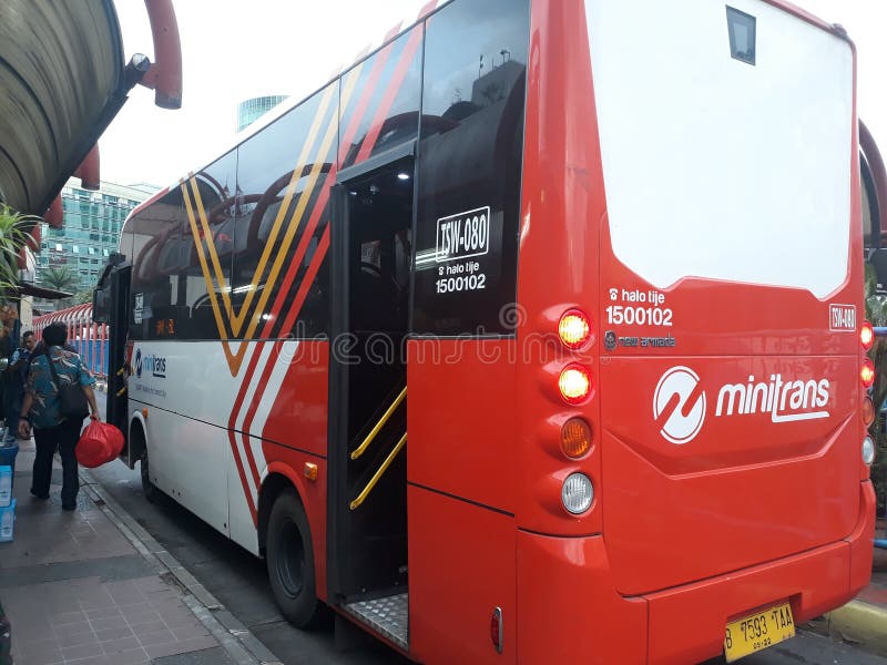 Economy Class Bus Blok M City Editorial Image - Image of tayo, city ...