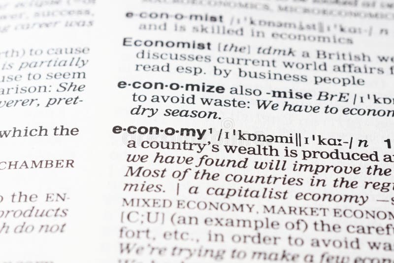 Economy definition stock photo. Image of economic, idea - 15429078