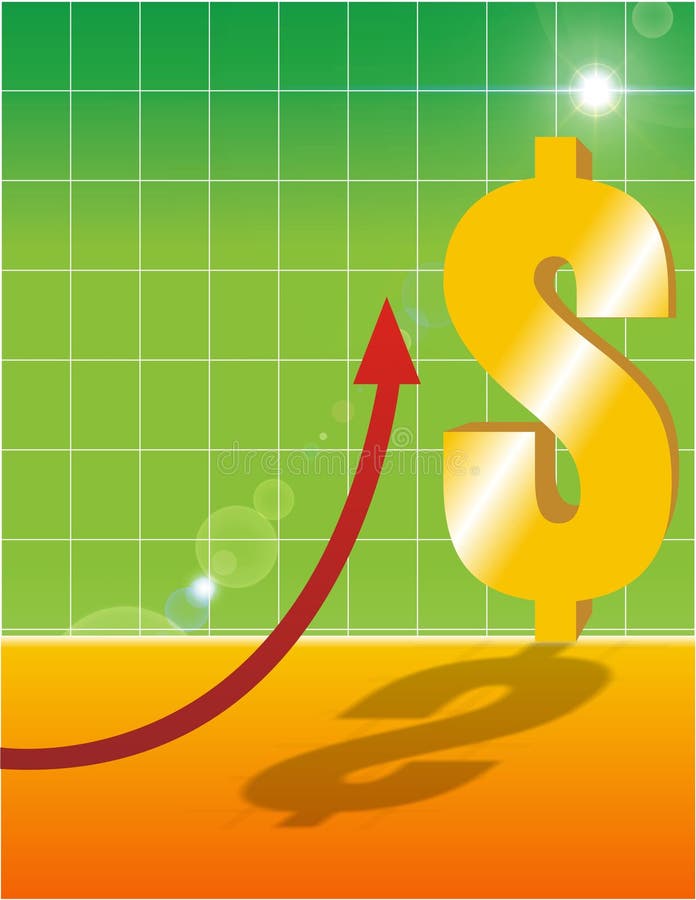 Economy going up stock vector. Illustration of advertisment - 14296036