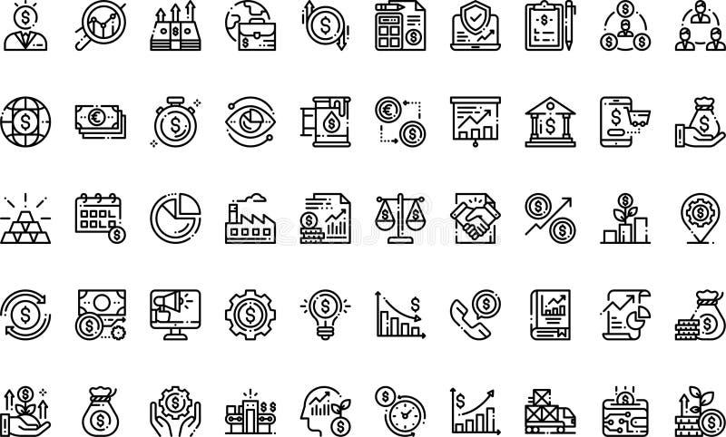 Economy Icons High-Quality Vector Icons Collection with Editable Stroke ...