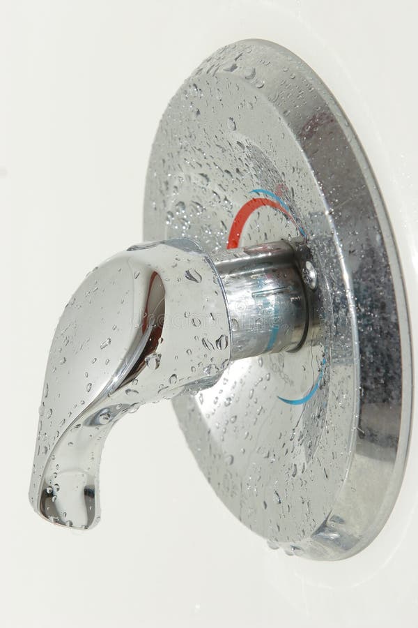 Economy Shower Tap stock image. Image of water, isolated - 3658645