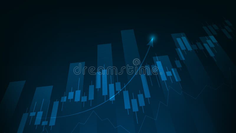 Financial Business Statistics with Bar Graph and Candlestick Chart Show ... Financial Business Statistics with Bar Graph and Candlestick Chart Show ...
