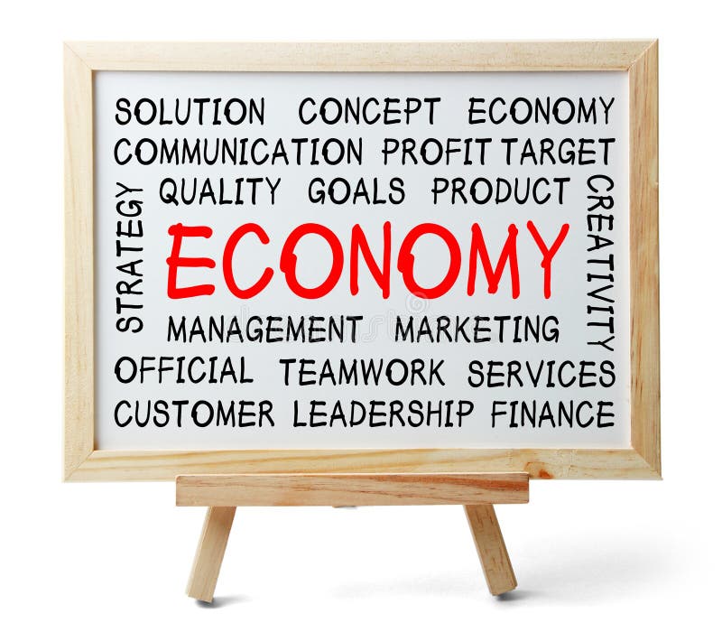Economy word stock photo. Image of word, situation, budget - 32668776