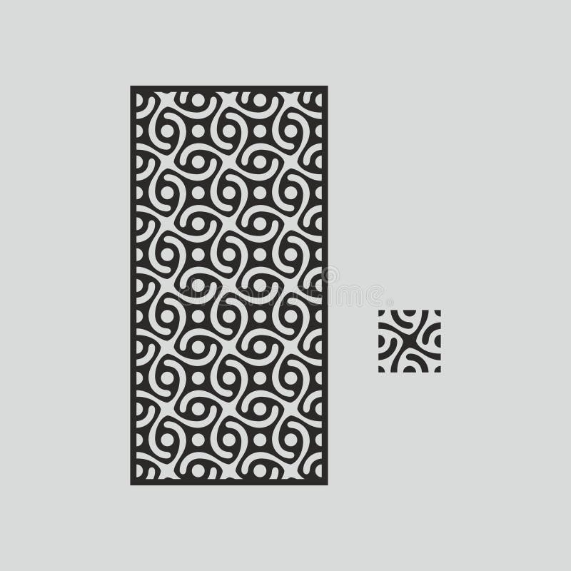 CNC Vector Cutting Patterns Vector Stock Vector - Illustration of ...